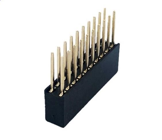 2.54mm Pitch Female Pin Connector PCB Gold Plating 2-40P