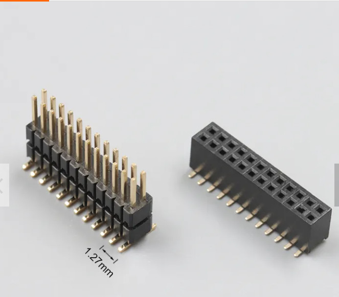 1.27mm Pitch Board To Board PCB Connector Male Female Headers 12Pin 24Pin