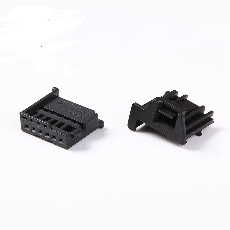6 Pin PBT GF15 MQS Connector Housing For Wiring Harness 1-969489-1 Auto Cable Connector