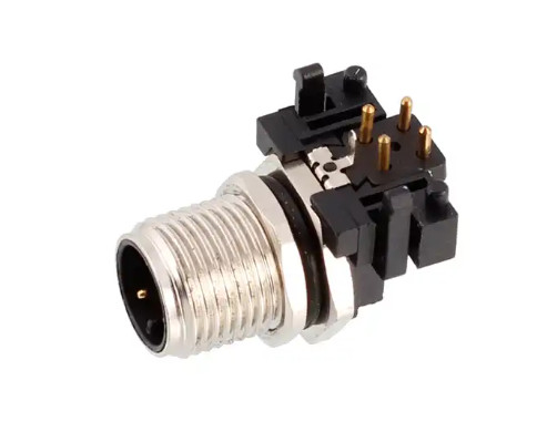 M12 Panel Mount Male Receptacle Industrial Connectors M12 Circular ...